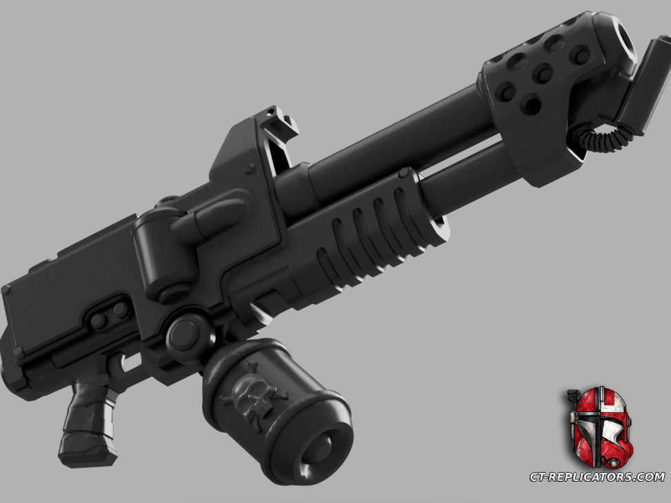 STL 3D Print Files Imperial Flamer Bolter SM2 3D print files Replica C ...