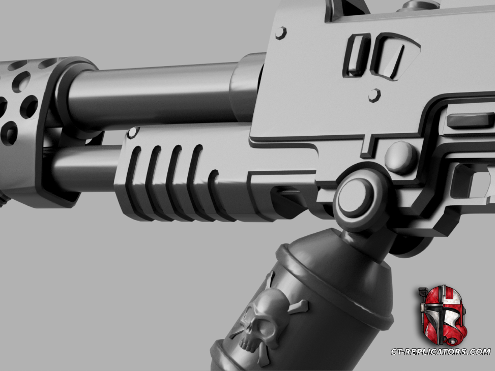 STL 3D Print Files Imperial Flamer Bolter SM2 3D print files Replica C ...