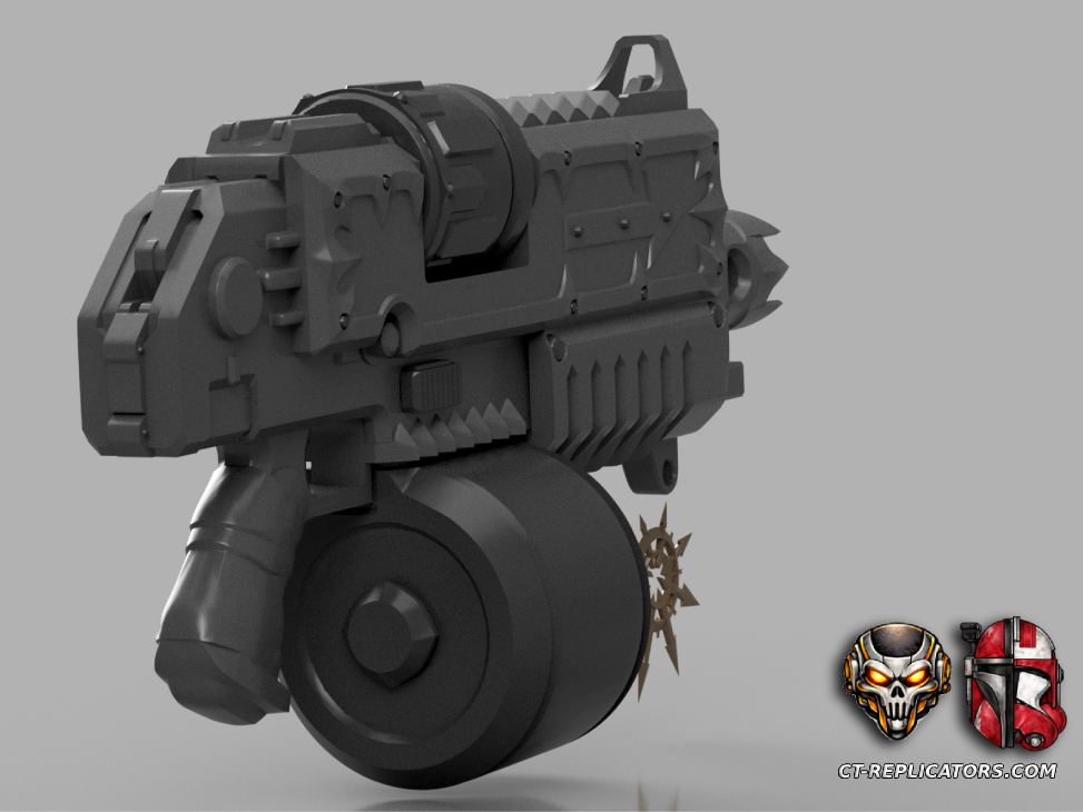 STL 3D Print Files Chaos Bolter Rifle Marine SM2 1:1 Replica Cosplay ...
