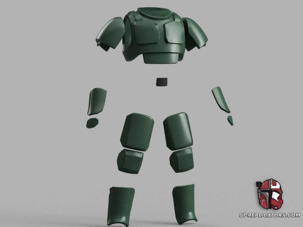 STL 3D Print Files Cadian Imperial Guardsman Shock Trooper Armor Cospl ...