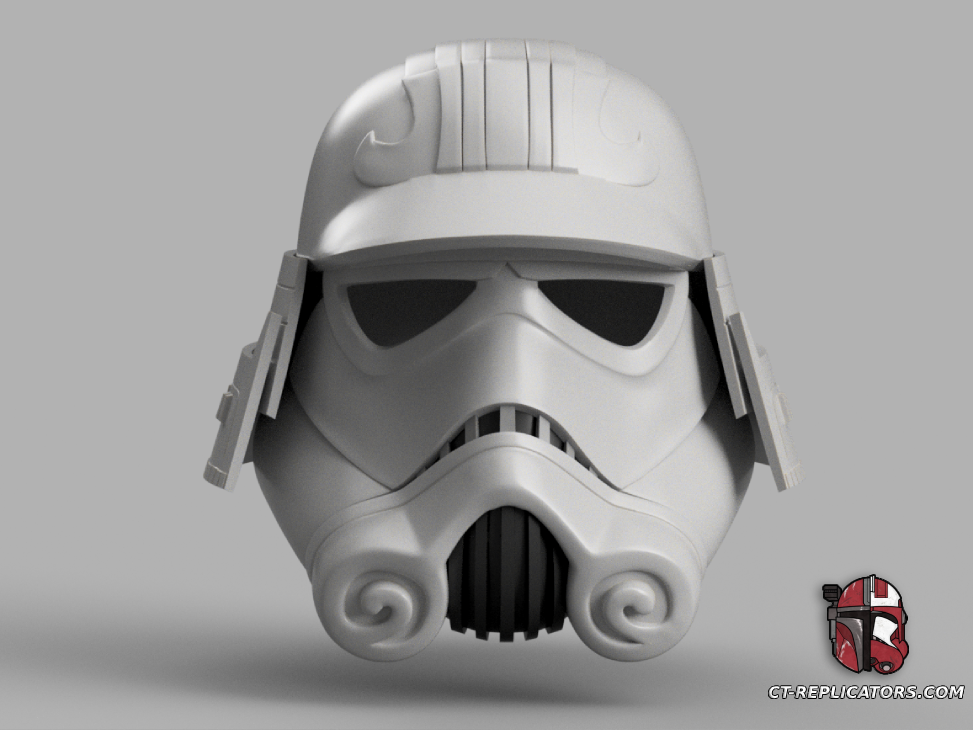 STL 3D Print Files Samurai Stormtrooper Helmet Fortnite Star Wars Repl ...