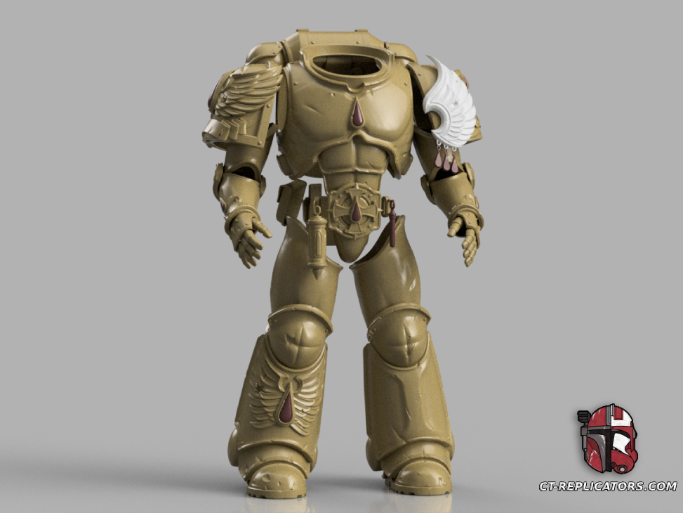 STL 3D Print Files Blood Angels Champion Sanguinary Guard Armor 1:1 Co ...