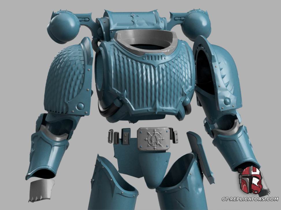 STL 3D Print Files Alpha Legion Sniper Space Marine 2 Armor 1;1 Replic ...