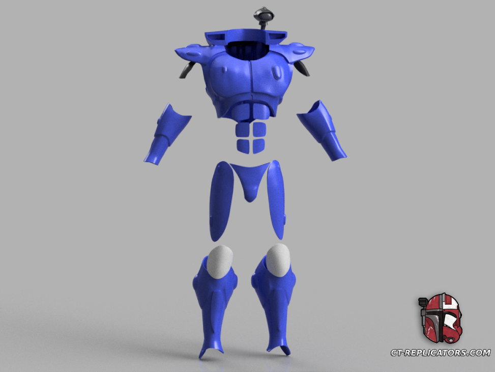 STL 3D Print Files Eldar Aeldari Dire Avenger Armor Cosplay Replica 1 ...