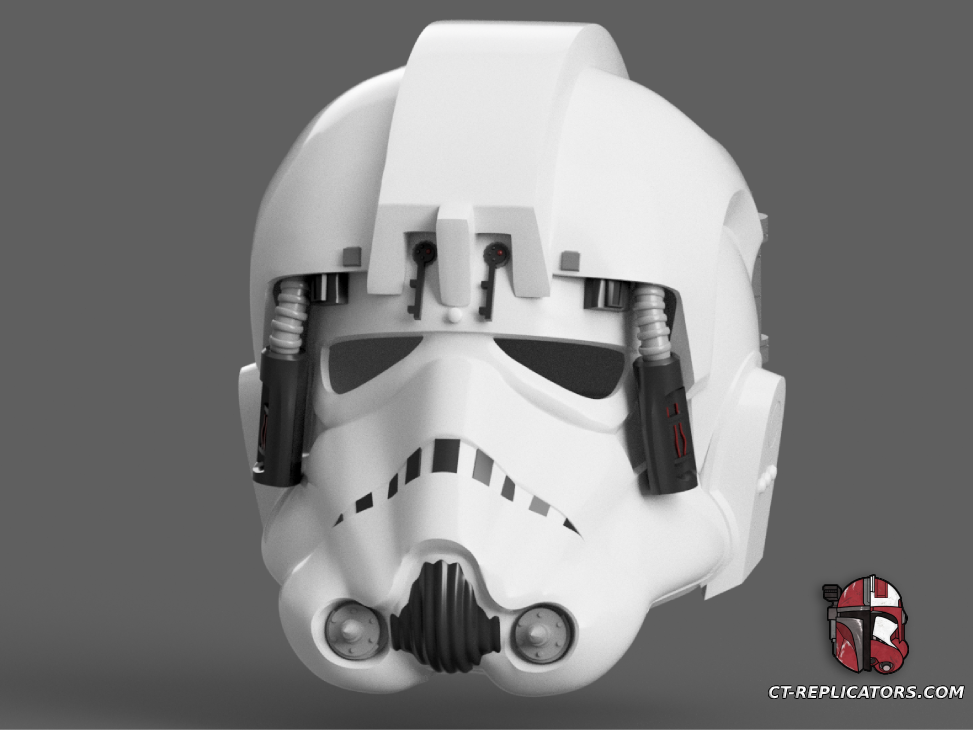 STL 3D Print Files AT-AT Driver Helmet ESB / Battlefront 2 Star Wars C ...