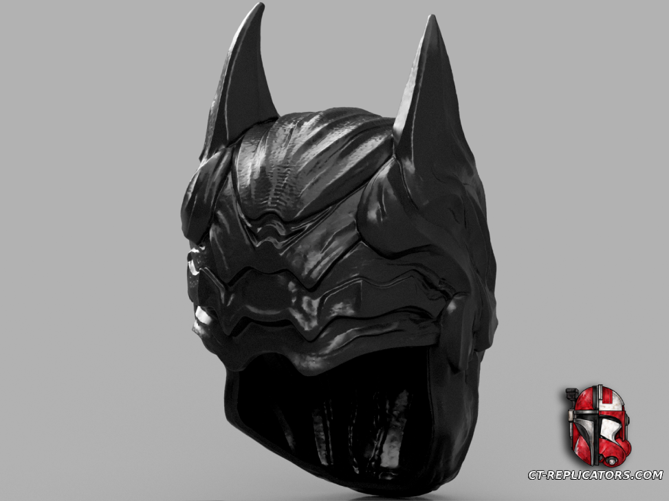 STL 3D Print Files BMS Batman Death Knight helmet 1:1 Replica Cosplay ...