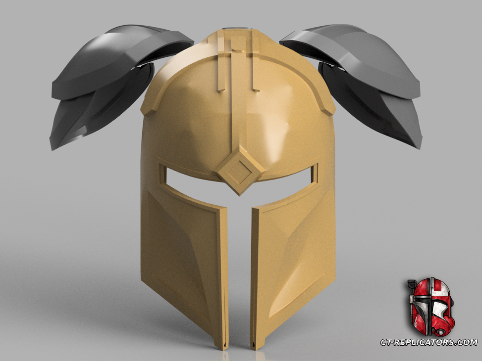 STL 3D Print Files SWTOR Mandalorian Ri'kan's Helmet (Twi'lek) Cosplay ...