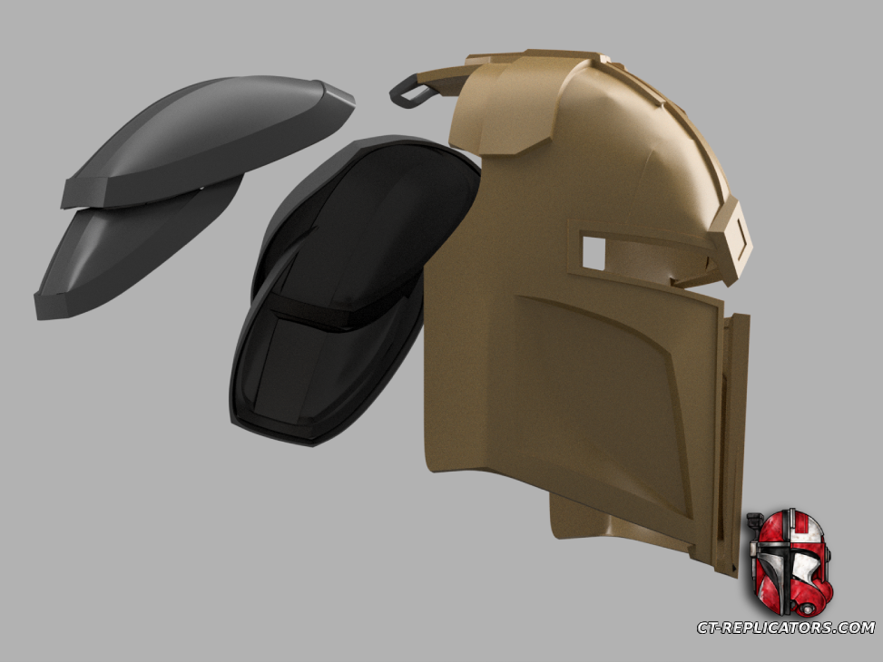 STL 3D Print Files SWTOR Mandalorian Ri'kan's Helmet (Twi'lek) Cosplay ...