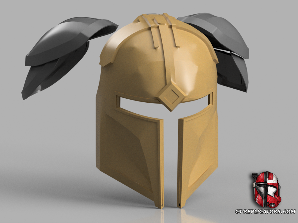 STL 3D Print Files SWTOR Mandalorian Ri'kan's Helmet (Twi'lek) Cosplay ...