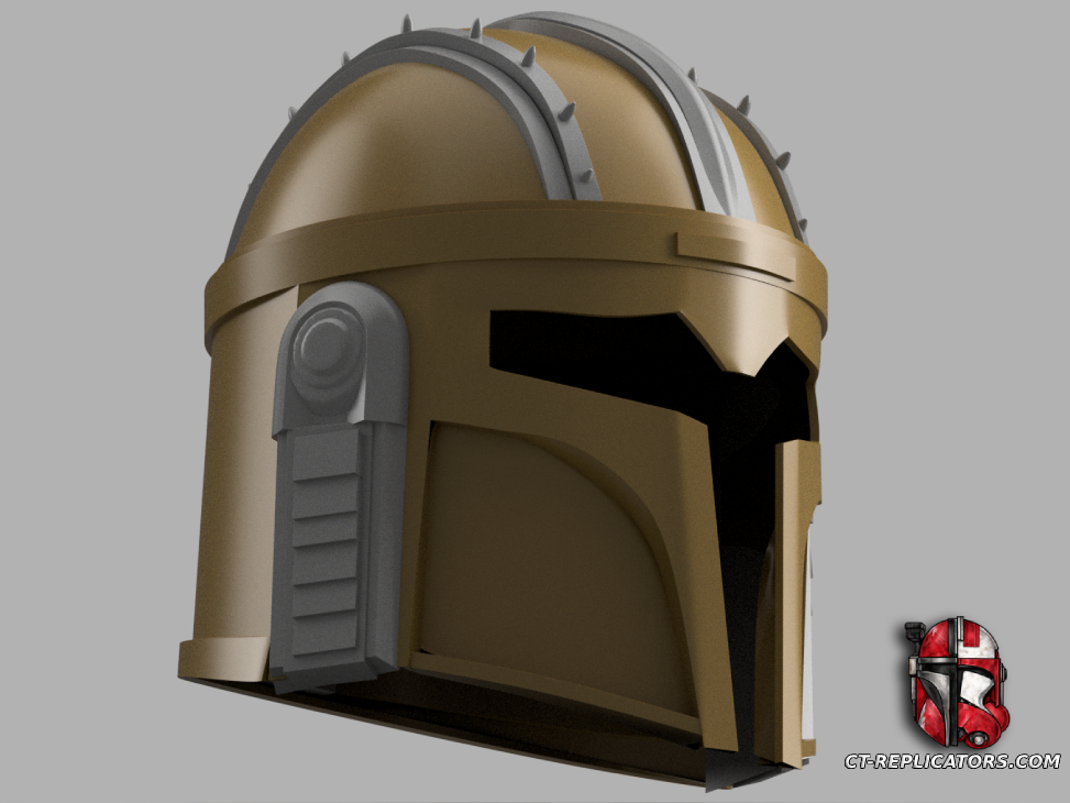 STL 3D Print Files DERELICT Blacksmith Mandalorian helmet Star Wars ...