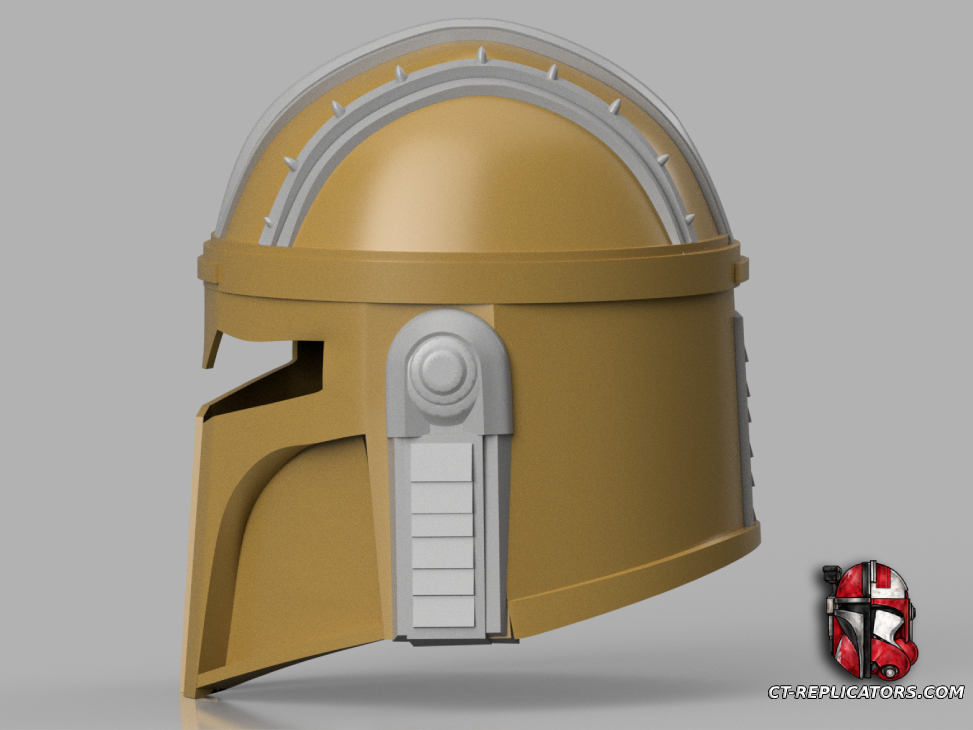 STL 3D Print Files DERELICT Blacksmith Mandalorian helmet Star Wars ...